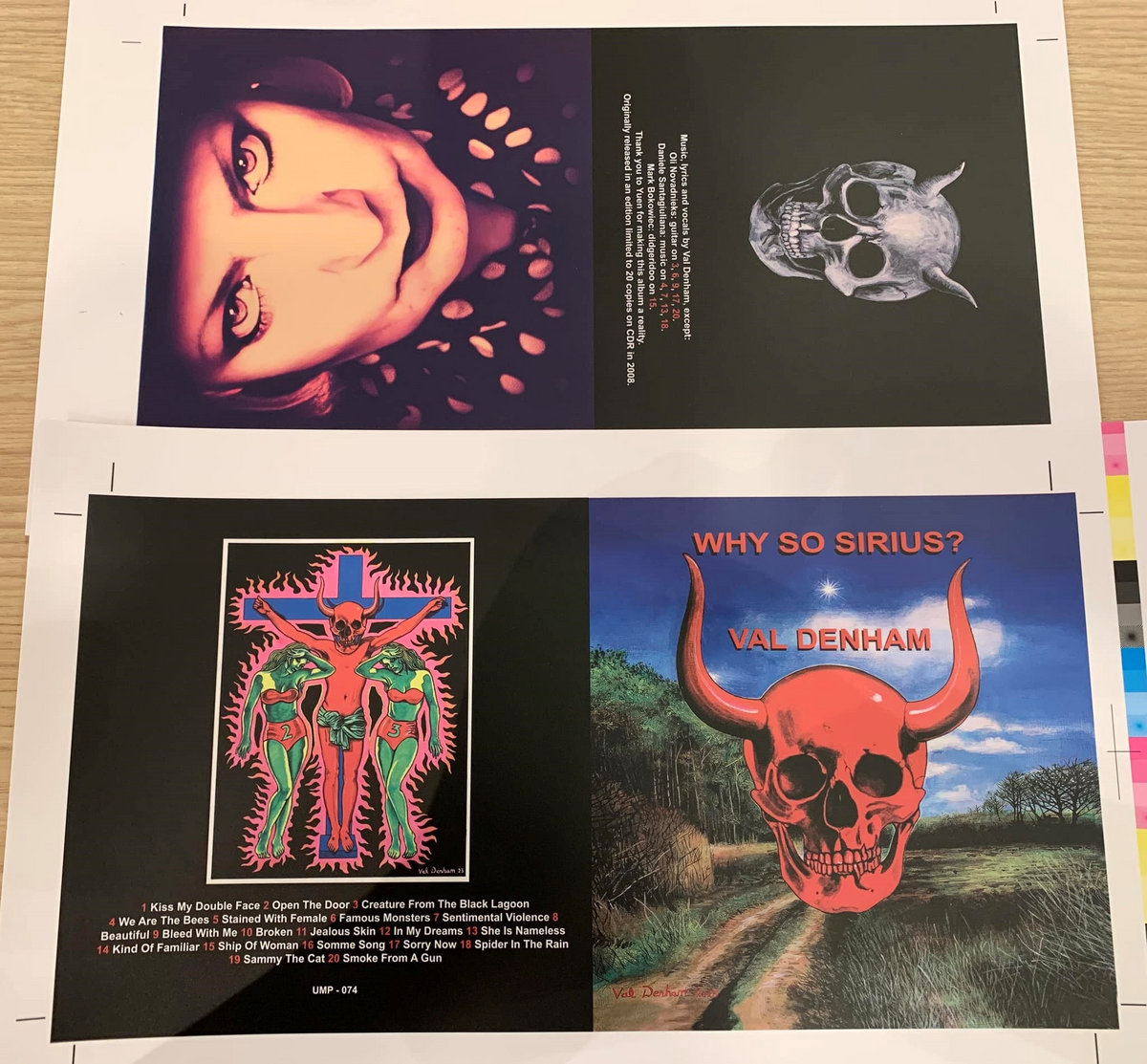 Val Denham / Why So Sirius CD /T Shirt /Art Print Bundle | Ultra Mail Prod