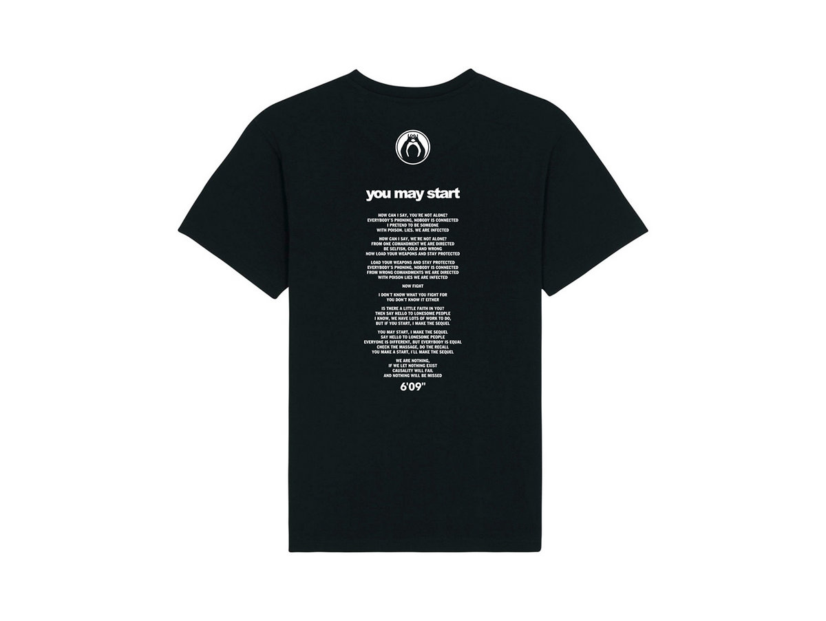 klangstabil. you may start. t-shirt. ikon183 | ant-zen