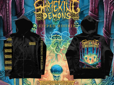 SHRIEKING DEMONS - The Festering Dwellers Zipped Hoodie | Shrieking Demons