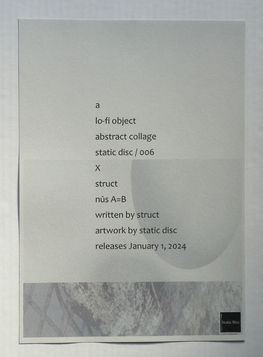 nūs A = B | Struct | Static Disc