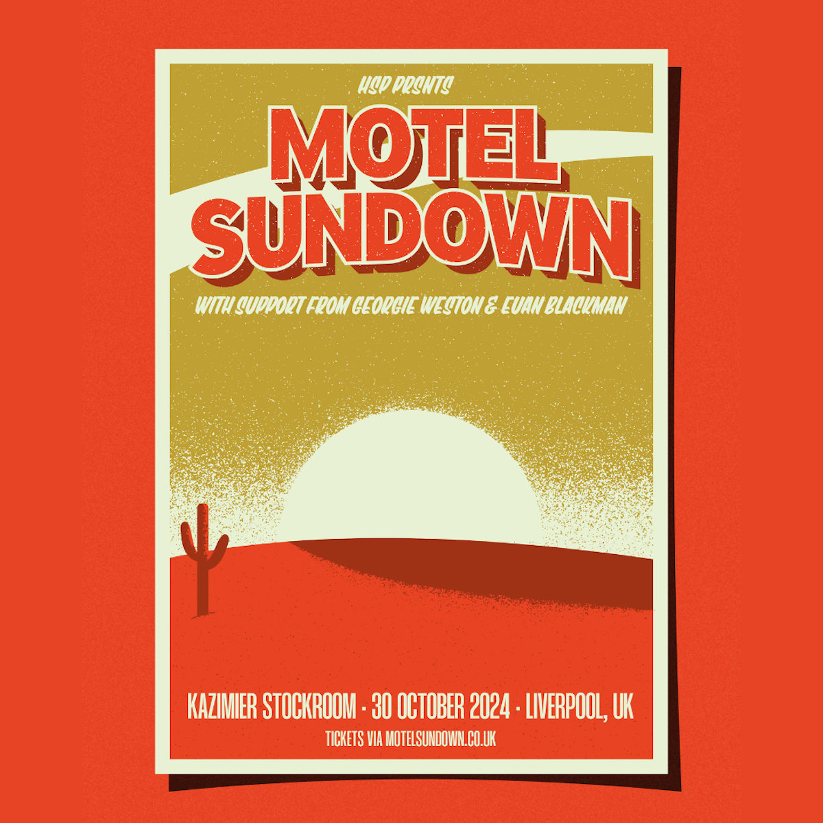 Motel Sundown Kazimer Stockroom Matte A3 Poster | Motel Sundown