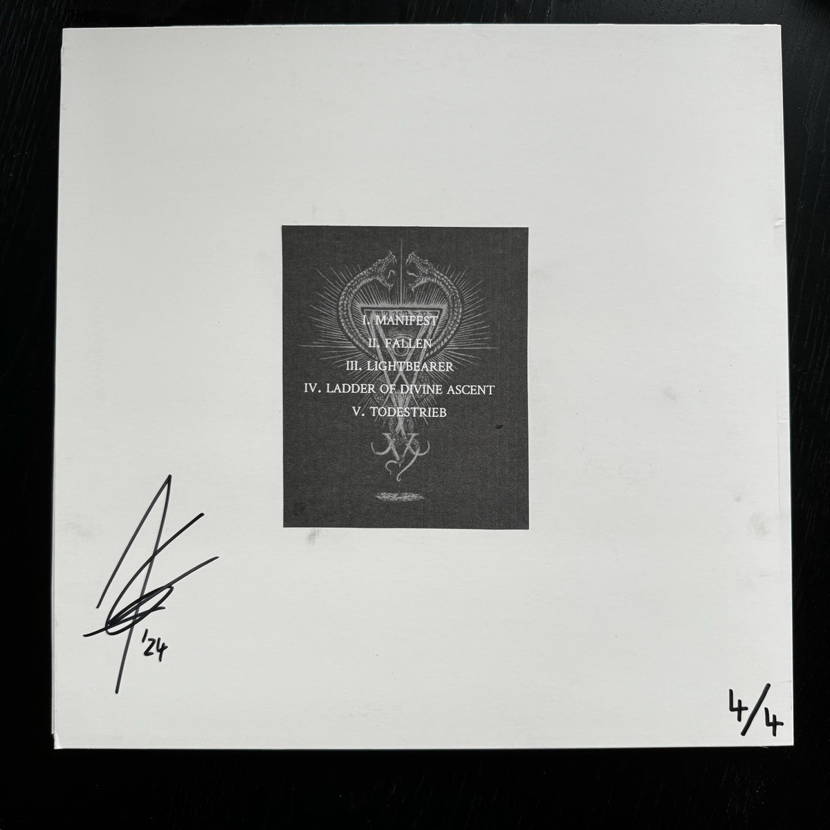 ACTA NON VERBA TEST-PRESSING (2024 REISSUE) - No 4/4 | Deitus
