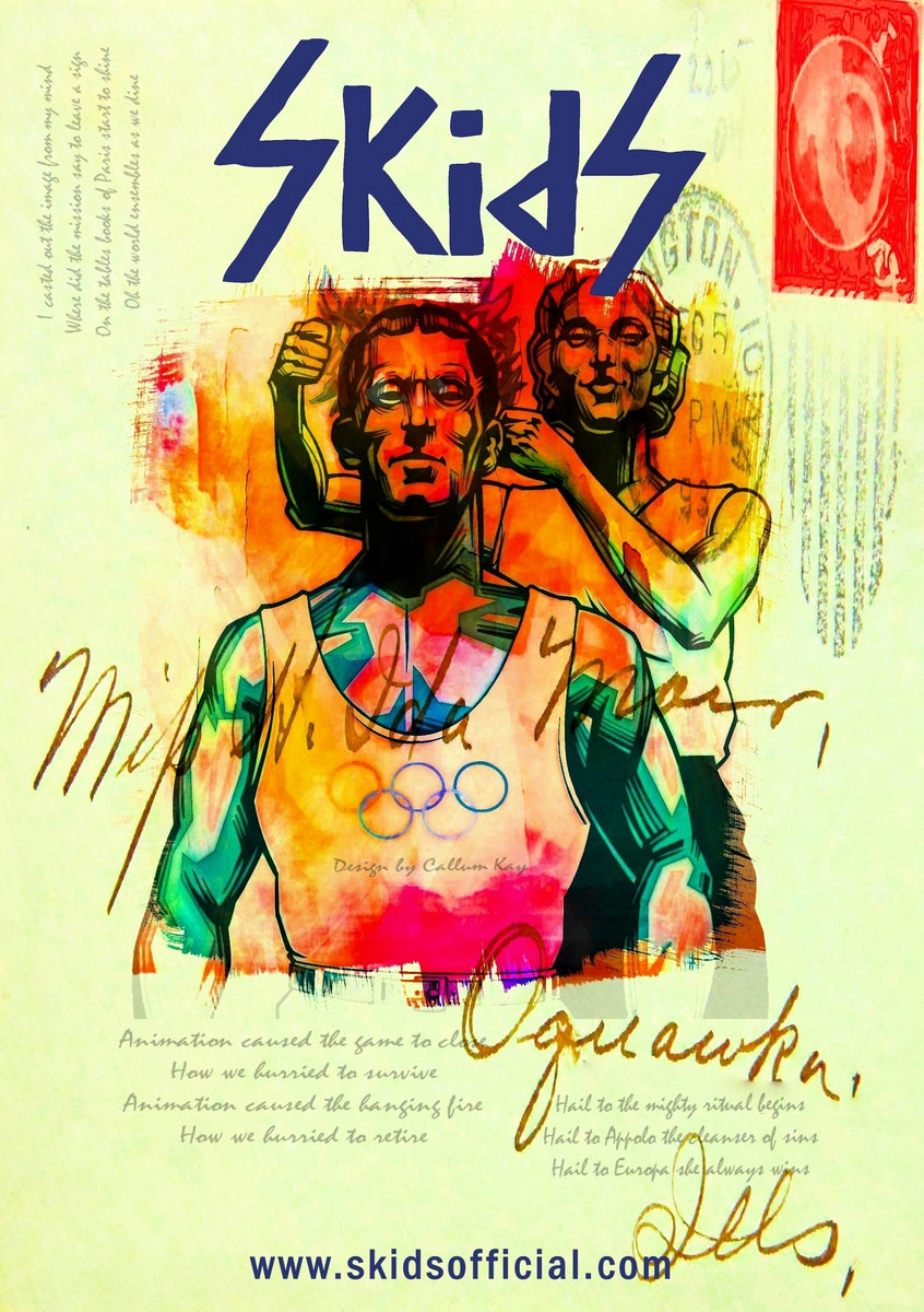 Skids Days In Europa Signed Poster | Skids