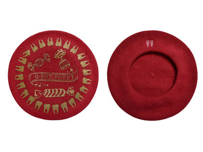 Poppy x Q-Pot Candy & Tooth Beret | poppy