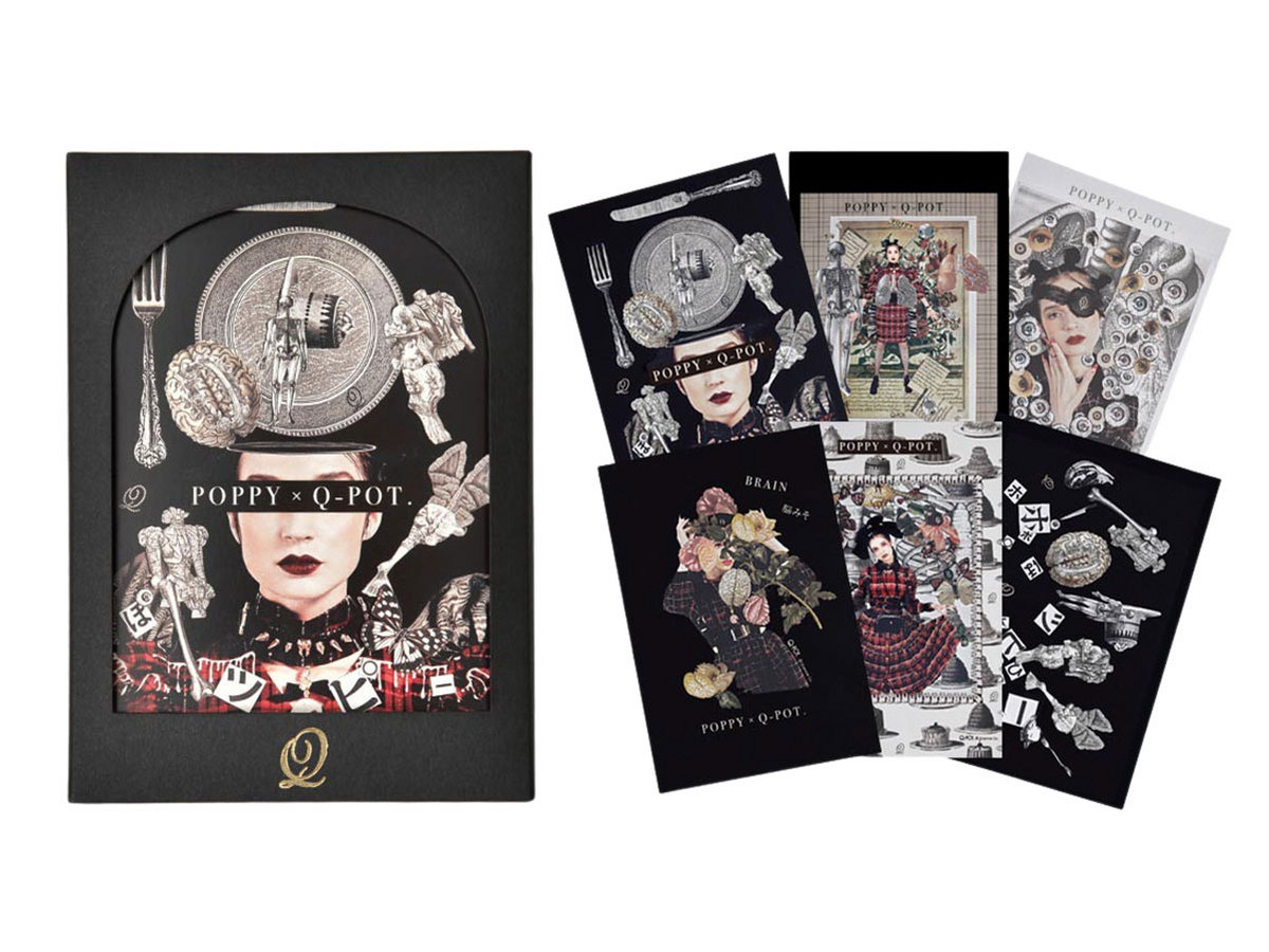 "Poppy x Q-Pot Medical Text Postcard Set" | poppy