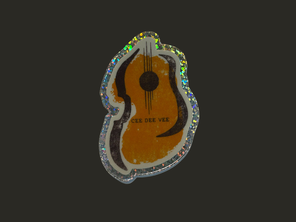 Glitter Sticker | Cee Dee Vee