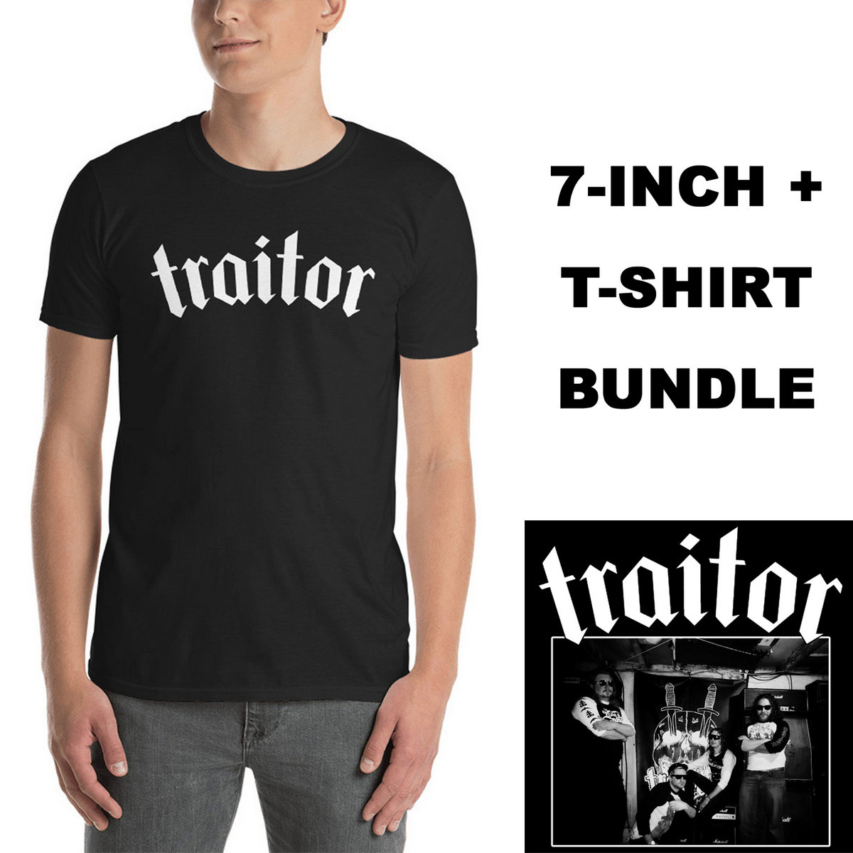 Traitor - Logo T-Shirt + 7-Inch Bundle | HPGD