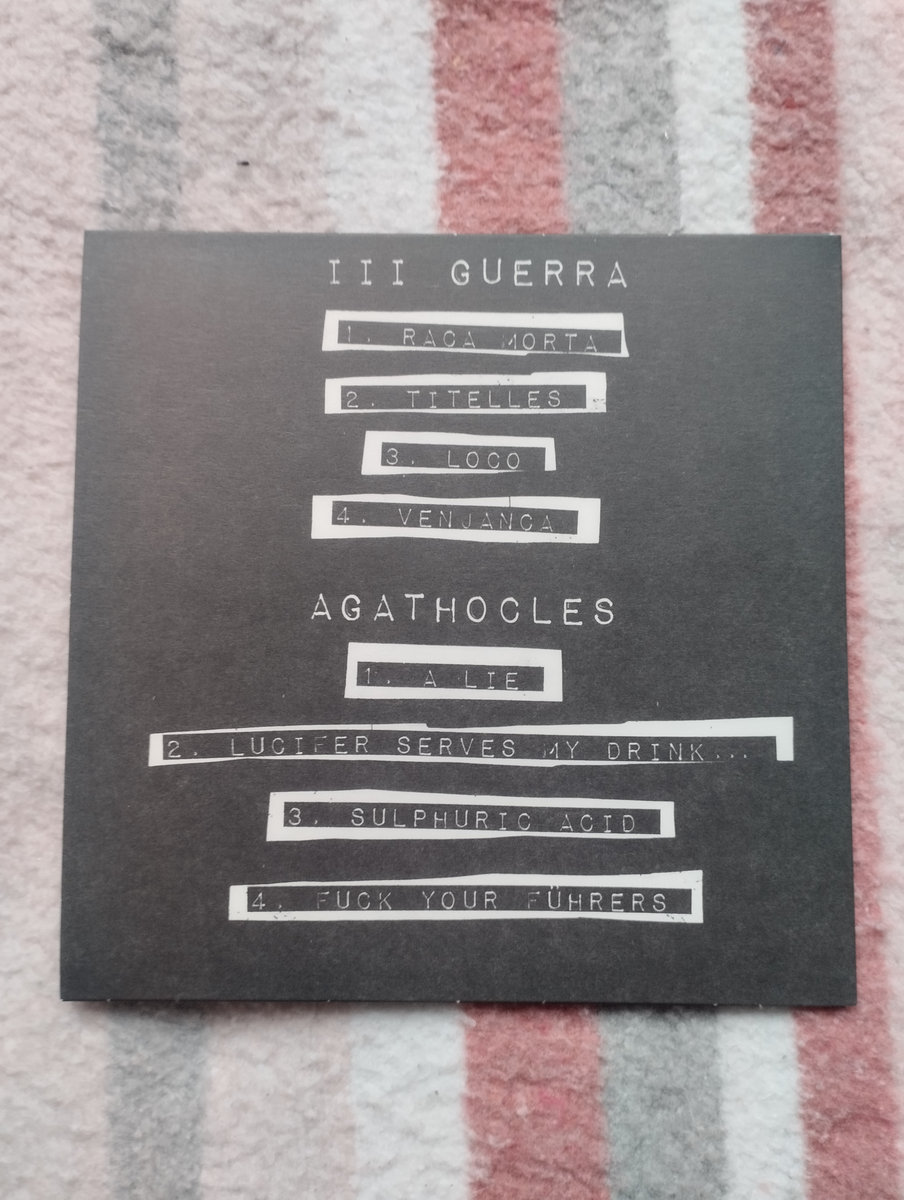 T.R.R. 008 (cara B) - III Guerra/Agathocles Split EP | Agathocles ...
