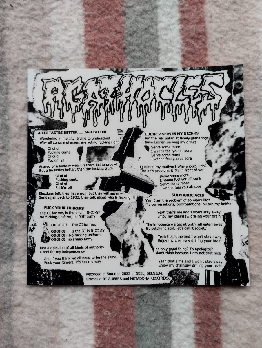 T.R.R. 008 (cara B) - III Guerra/Agathocles Split EP | Agathocles ...