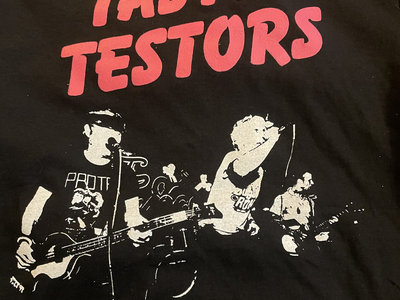 Black Tee with Pink Logo | Taste Testors