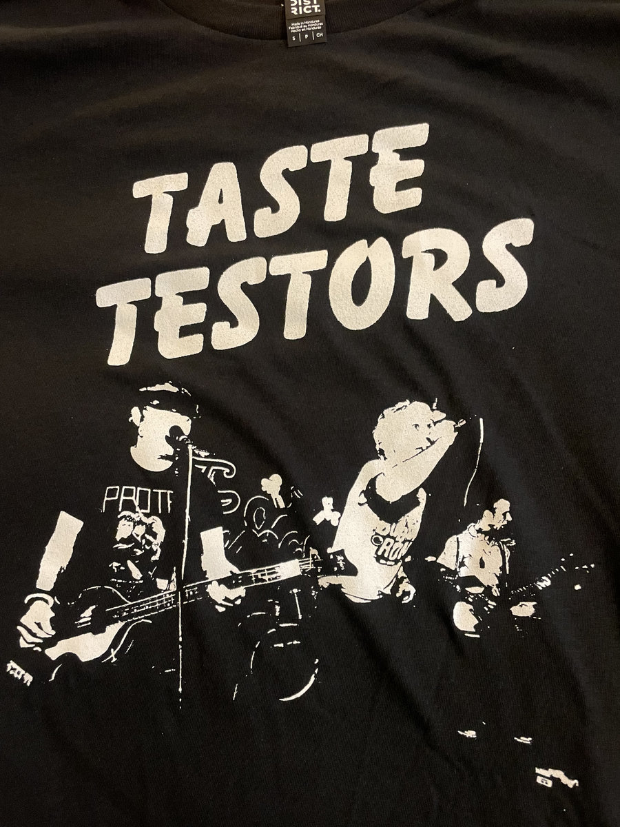 Black Tee with White Logo | Taste Testors