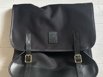 Canvas and leather record bag | Pressure Sounds
