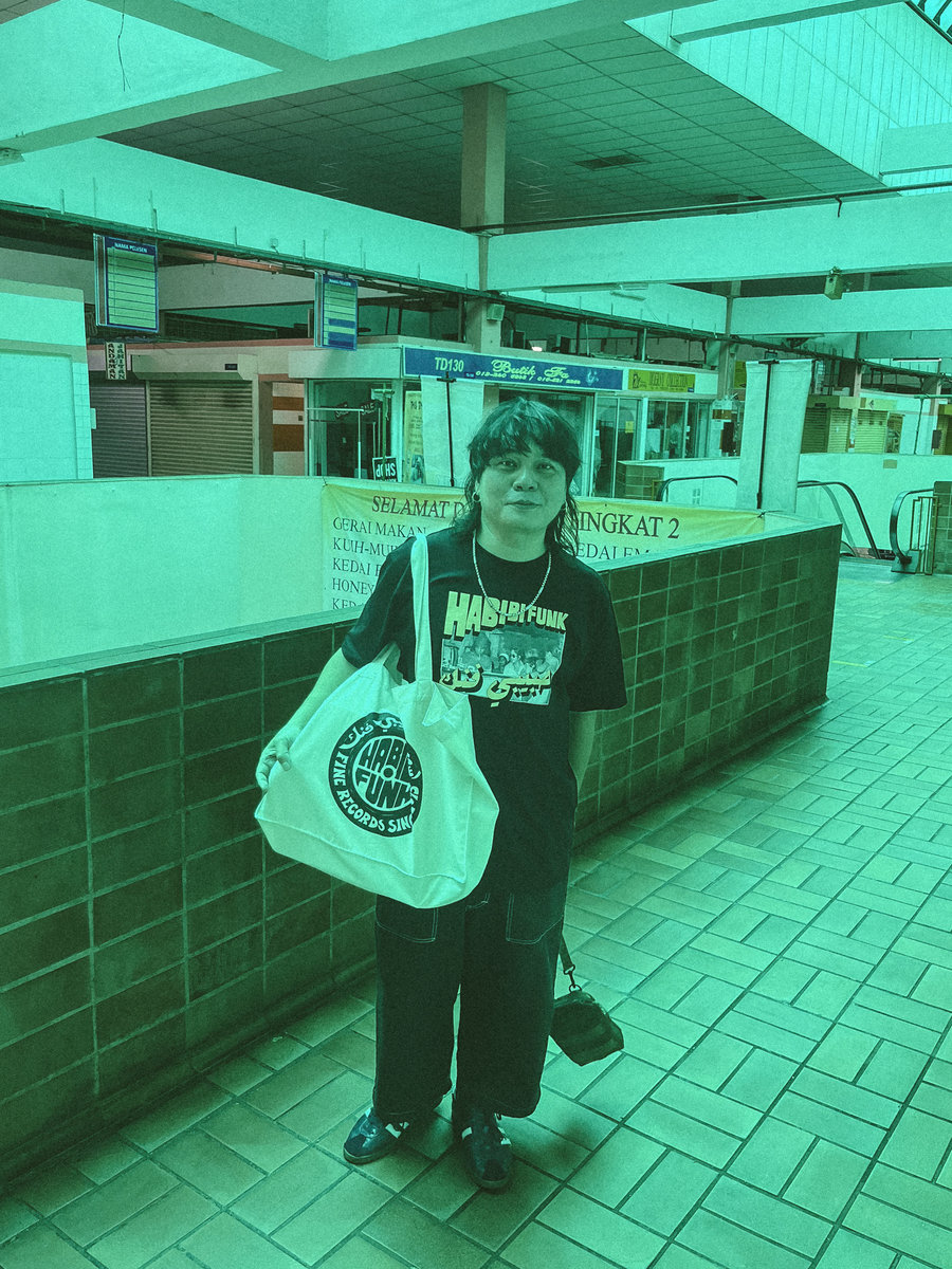 Habibi Funk Round Logo Large Size Tote Bag | Habibi Funk Records