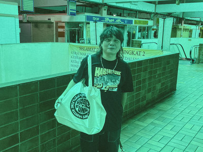 Habibi Funk Round Logo Large Size Tote Bag | Habibi Funk Records