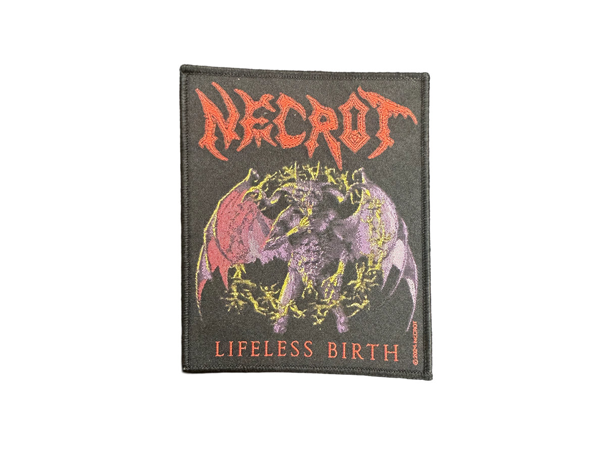 Lifeless Birth Square Patch - Black | Necrot