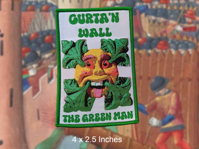 Curta'n Wall - The Green Man Woven Patch | Grime Stone Records