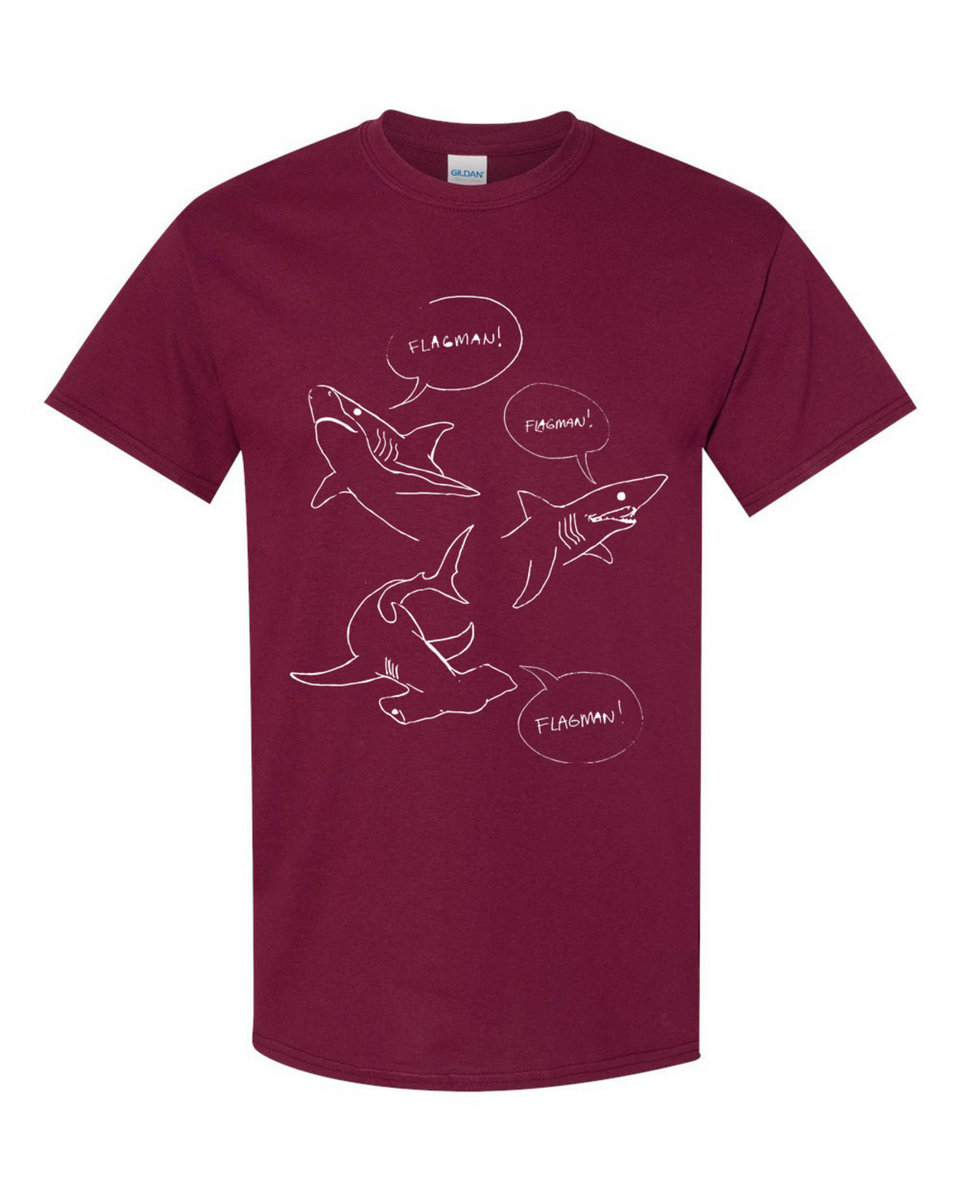 Maroon Shark Shirt | Flagman