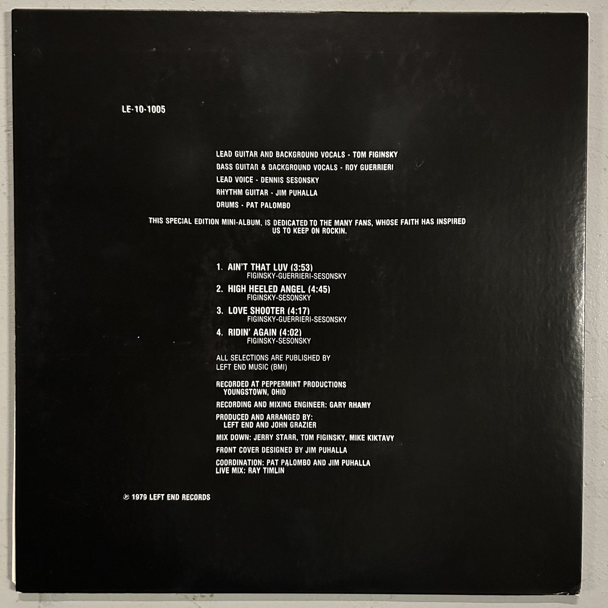 Ridin' Again | Left End | Peppermint Records