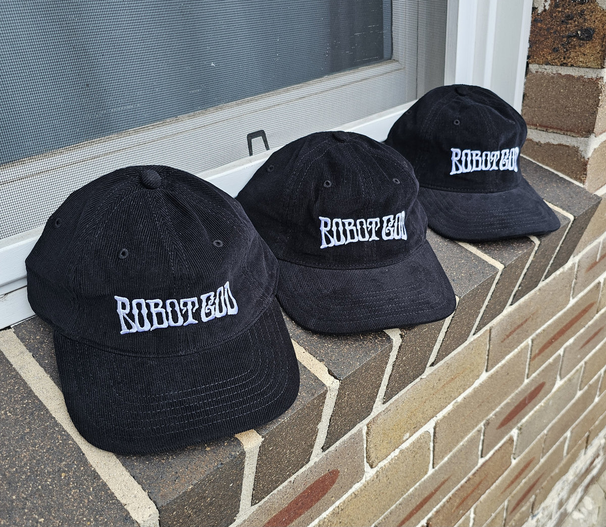 Robot God - Black Cord Cap with free patch | Robot God