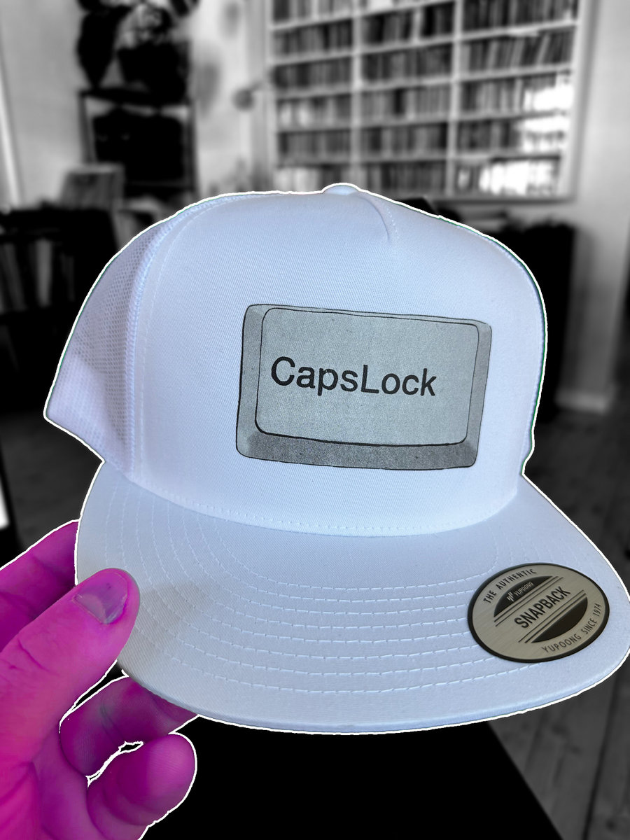 CAPS LOCK caps (white) | Gouldian Finch