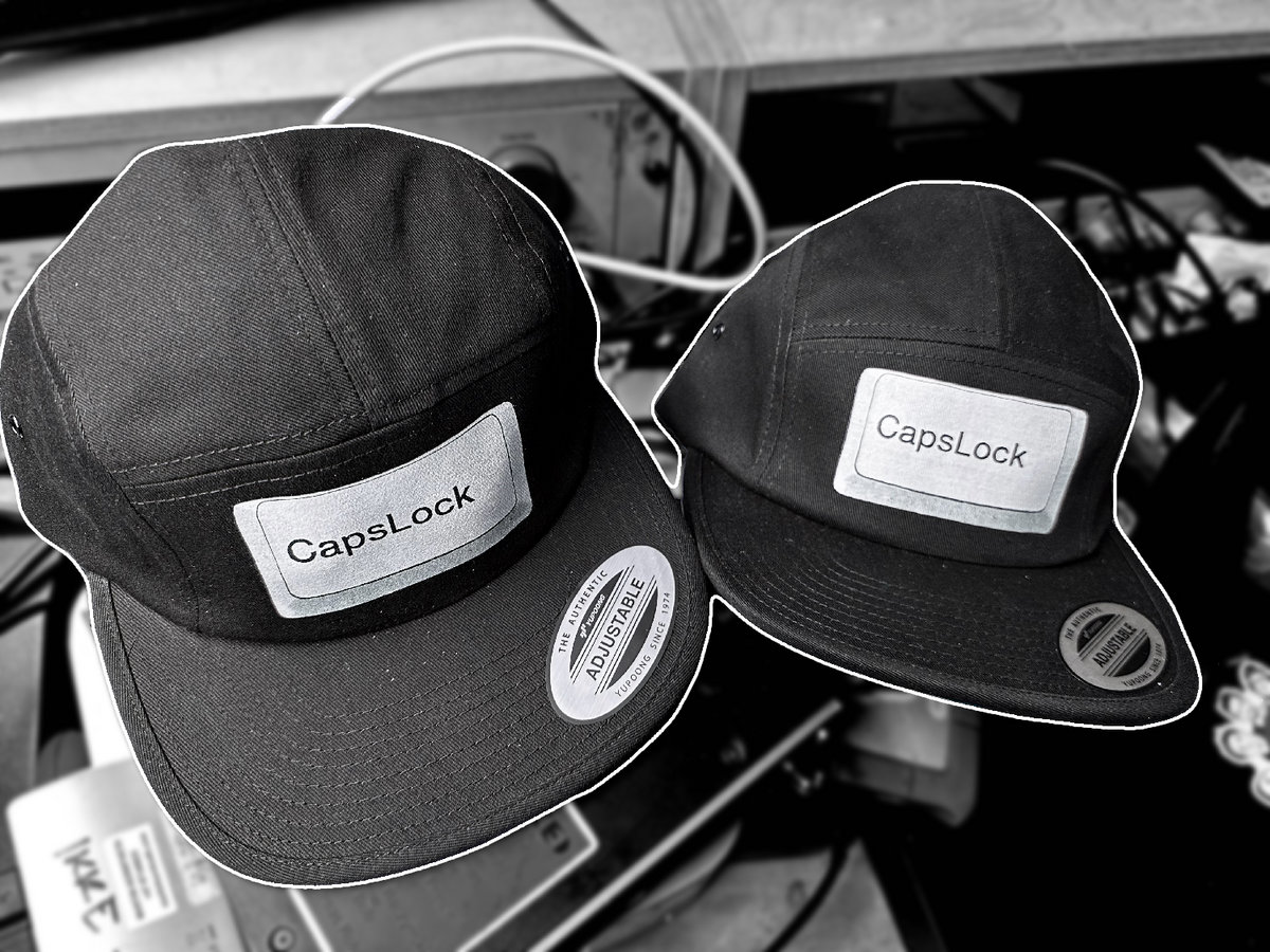 CAPS LOCK caps (black) | Gouldian Finch