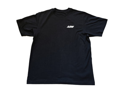 ASW oversized t-shirt black screen print | ASW