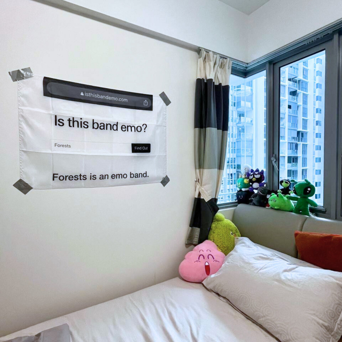 Forests 'Is This Band Emo?' Flag (60 x 90 cm) | Forests