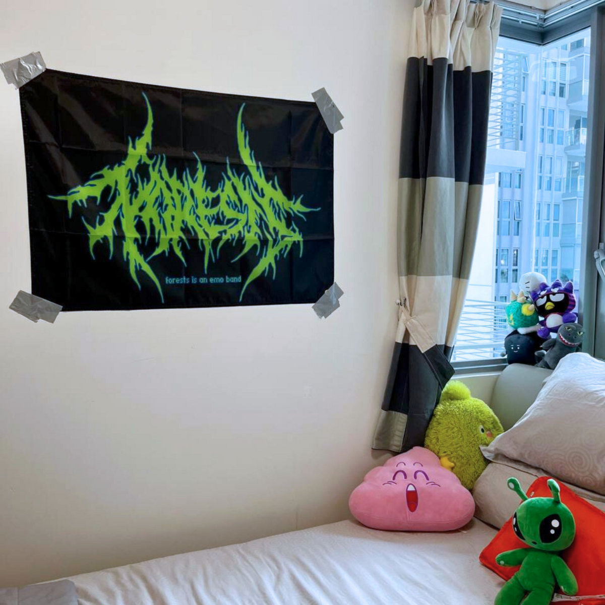 Forests Deathcore 'Is This Band Emo?' Black Flag (60 x 90 cm) | Forests