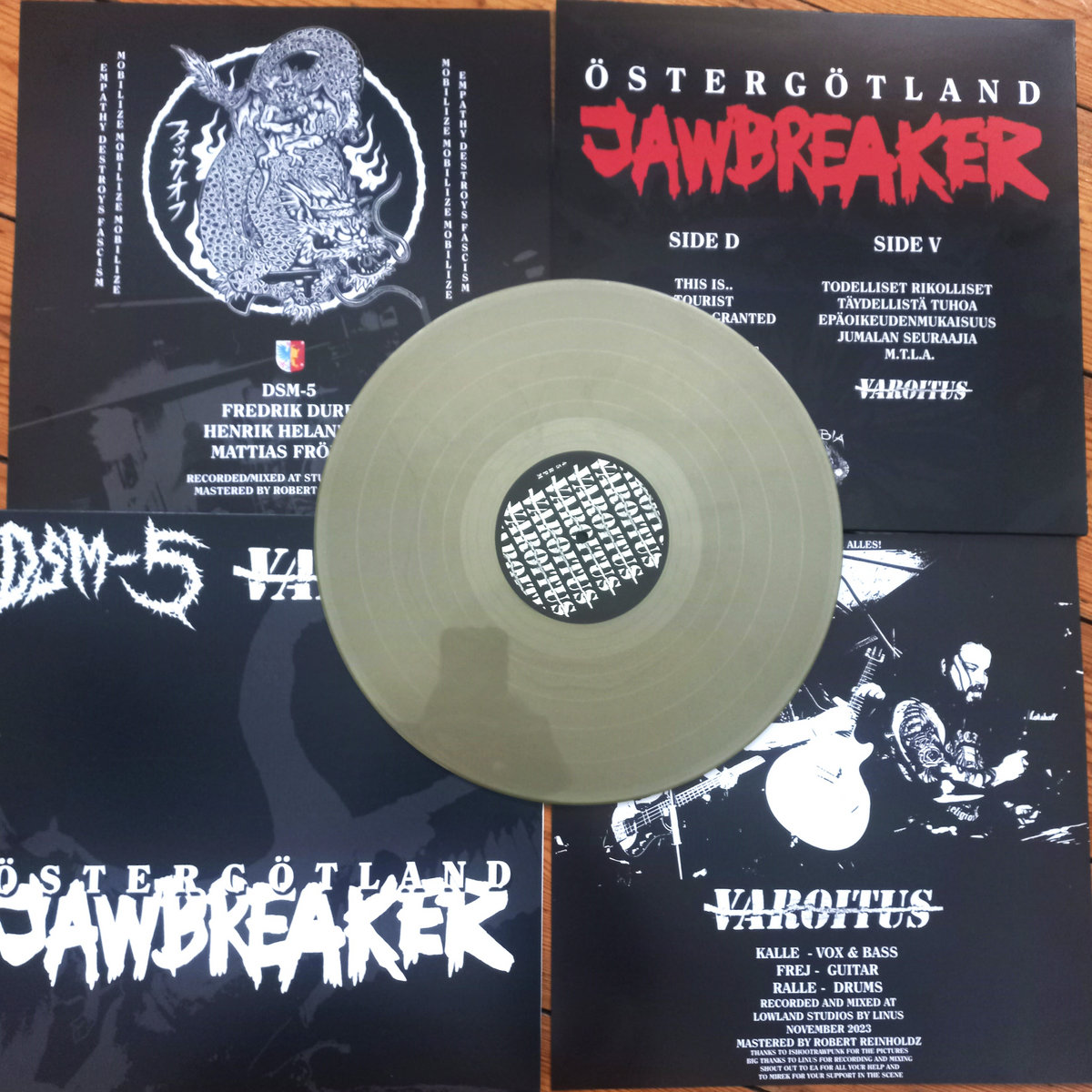 DSM-5 / Varoitus split LP | phobiarecords