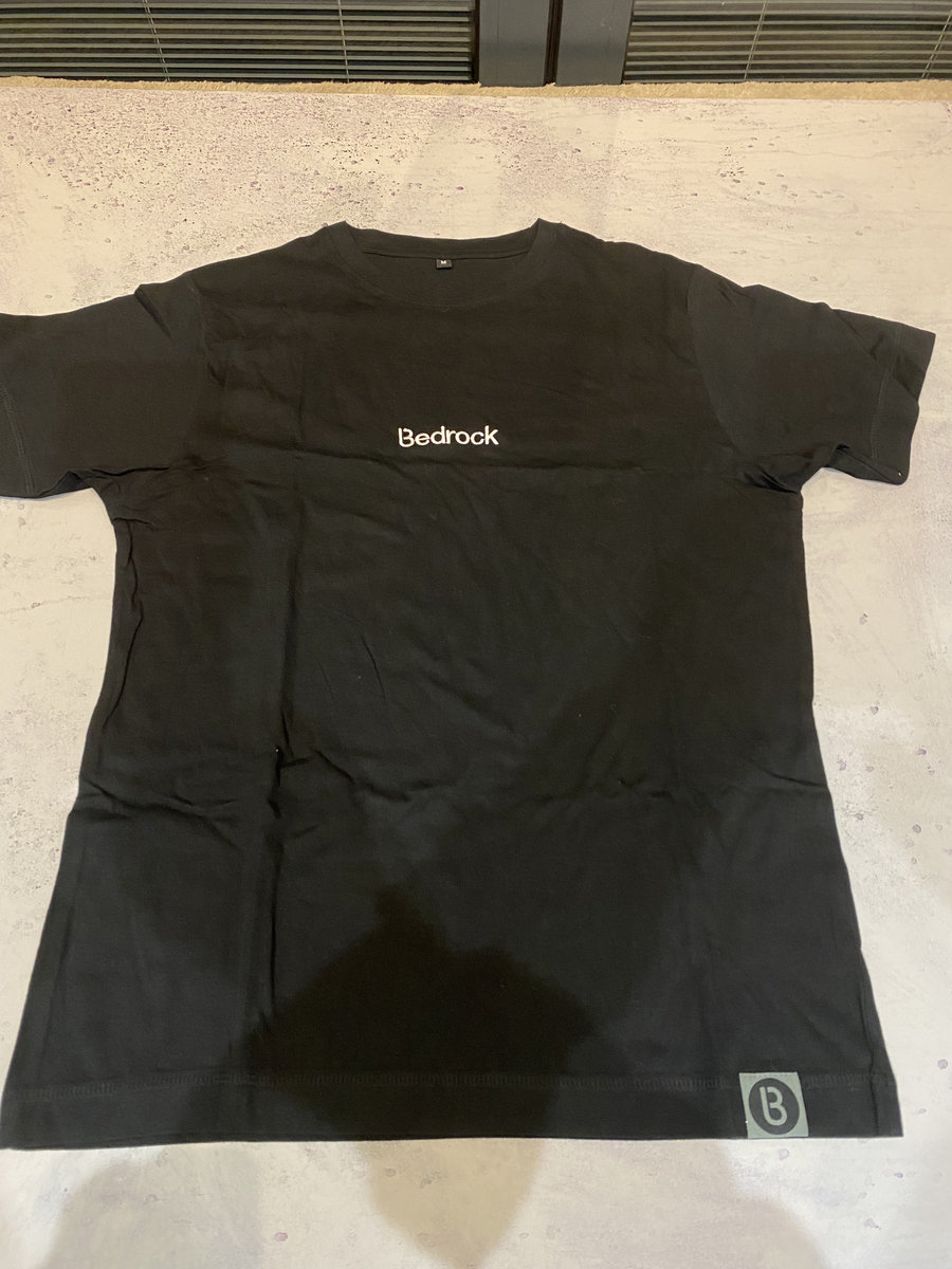 Bedrock Embroidered B T Shirt with Free CD | Bedrock Records