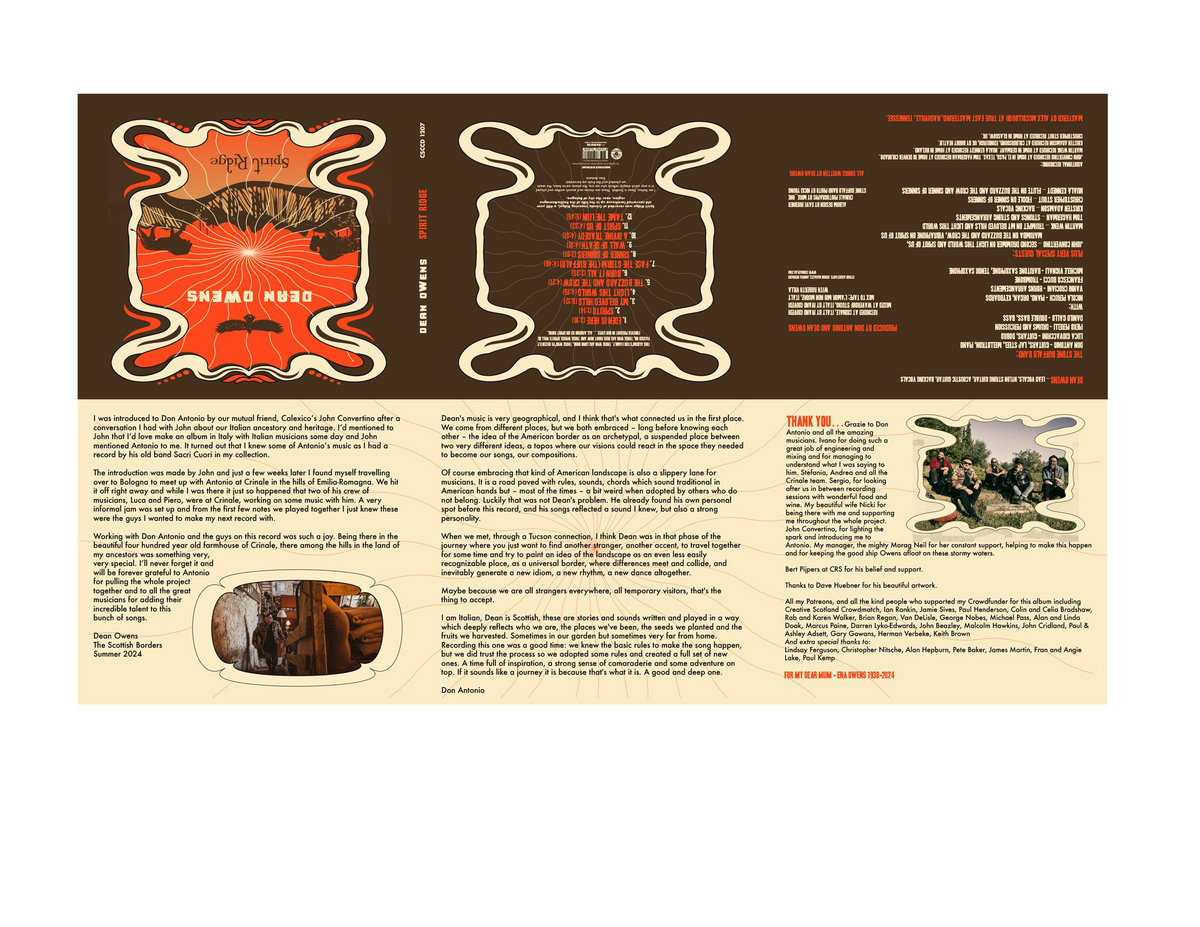 Spirit Ridge | Dean Owens | Continental Record Services