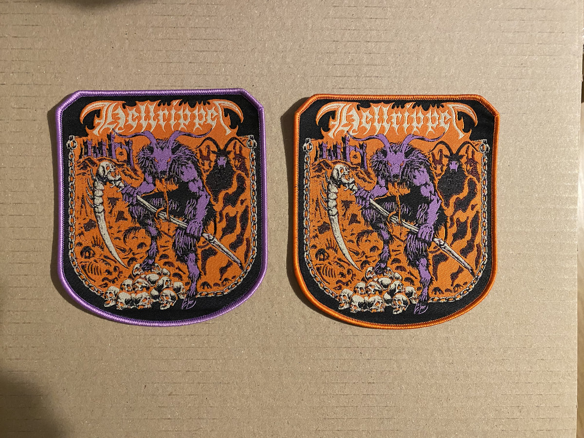 'Fork-Tongued Messiah' Shield Patch (Silk & Steel Patches) | Hellripper