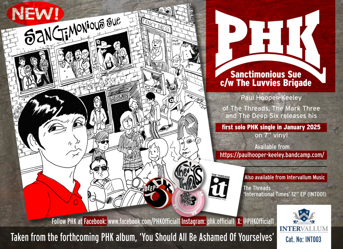 Sanctimonious Sue 7" Single | PHK | Paul Hooper-Keeley