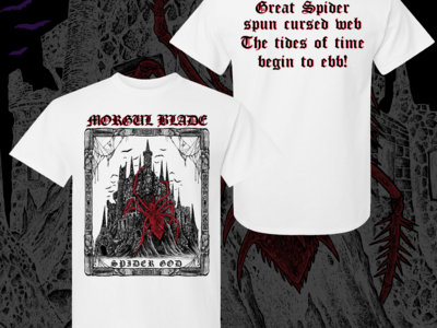 SPIDER GOD WHITE T PRINTED BY TOPBANANA | Morgul Blade