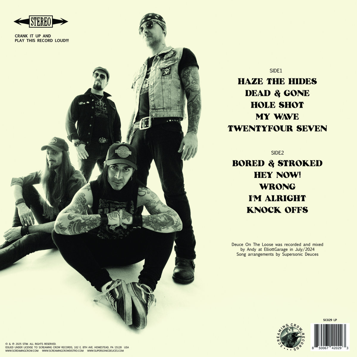 Supersonic Deuces "Deuce On The Loose" | Screaming Crow Records