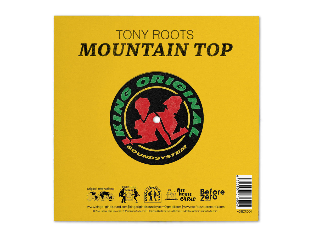 KOBZR001 - Tony Roots - Mountain Top - 7" Vinyl | Lion's Den