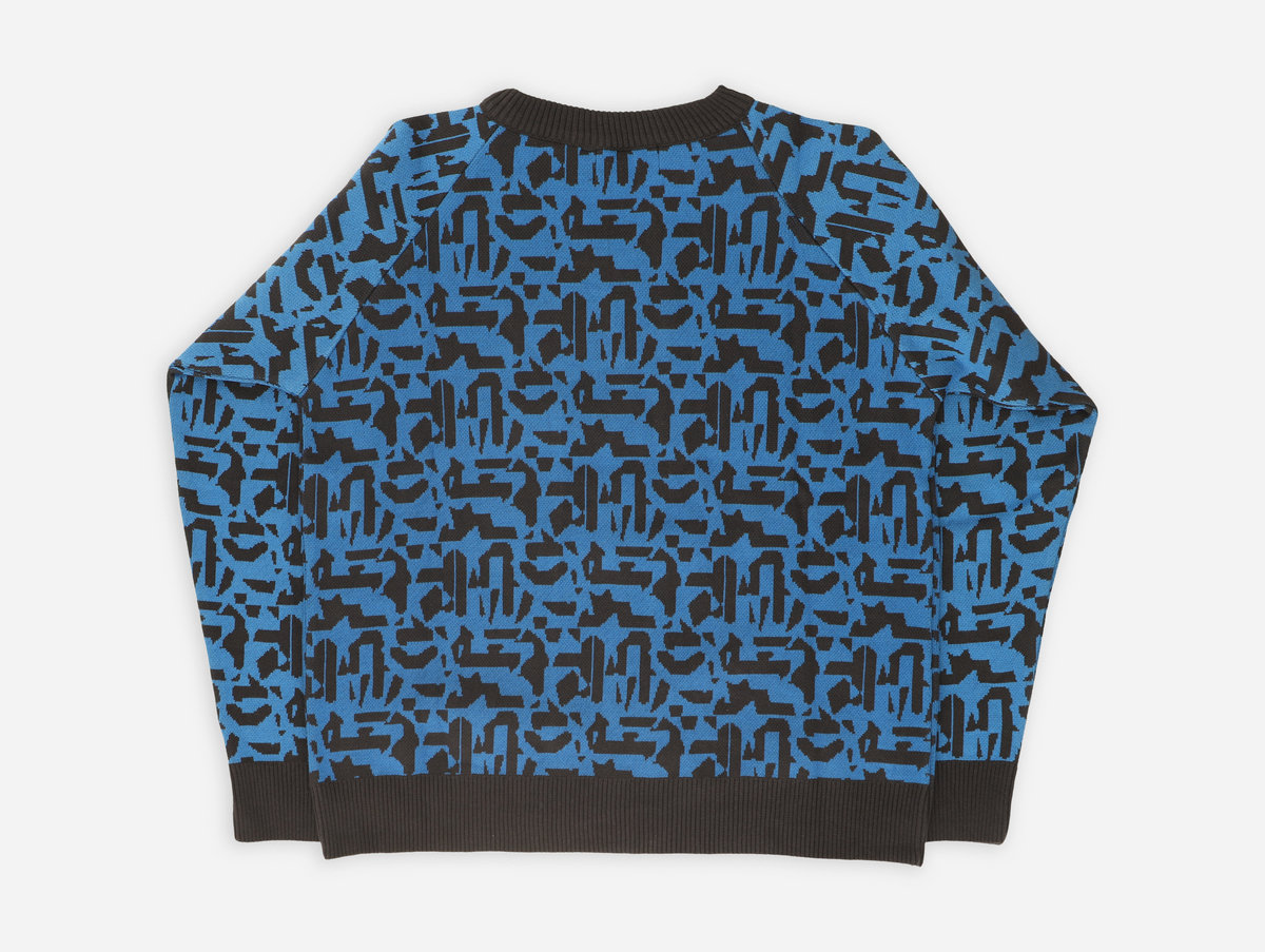 Mesh Sweatshirt (Blue) | Max Cooper