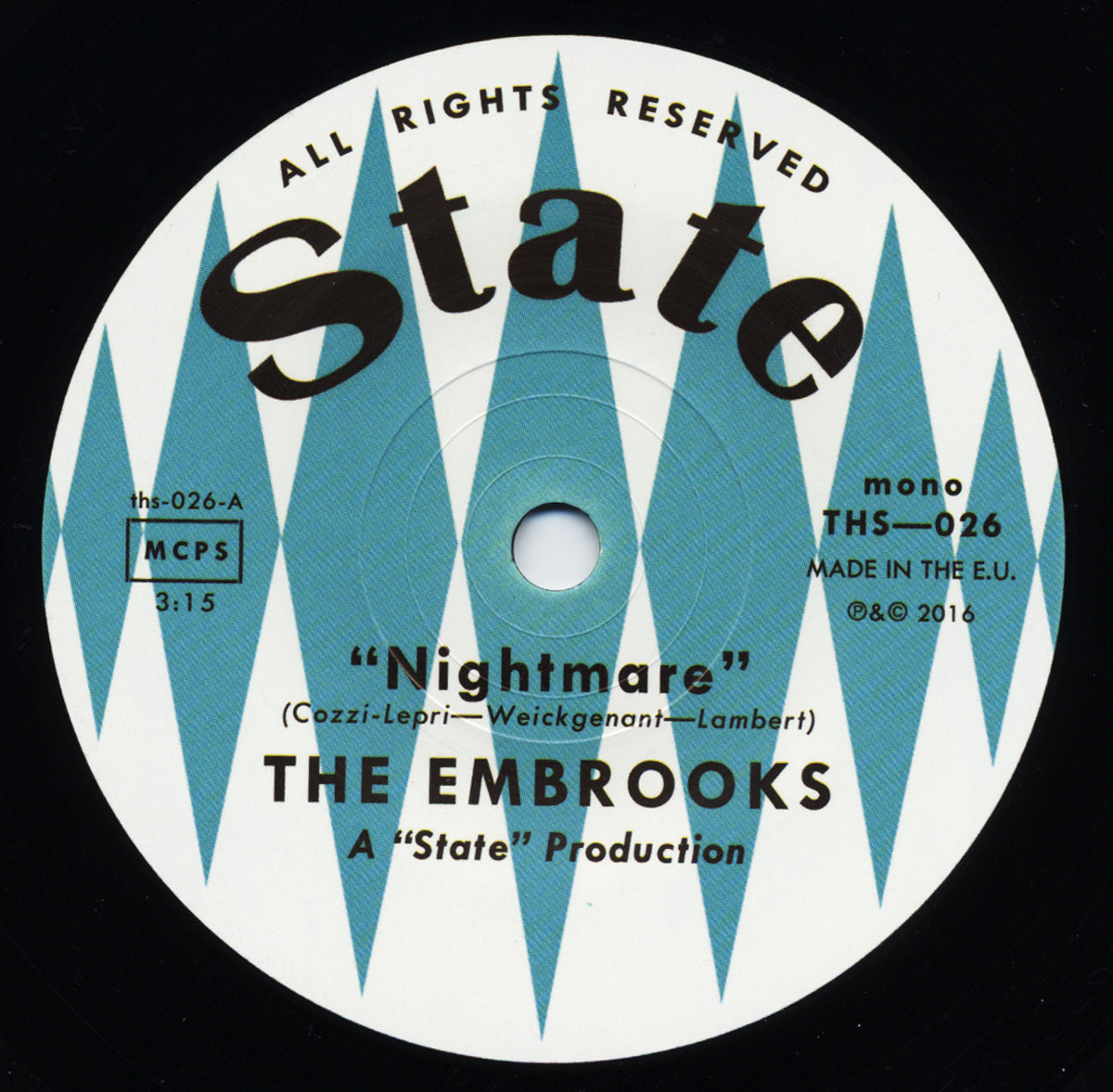 Nightmare b/w Helen | THE EMBROOKS | State Records