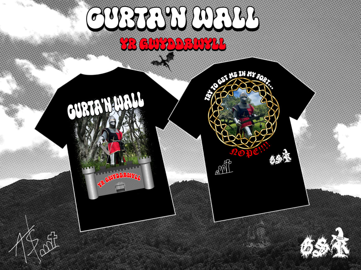 Curta'n Wall - YR GWYDDBWYLL Short Sleeve Shirt | Grime Stone Records