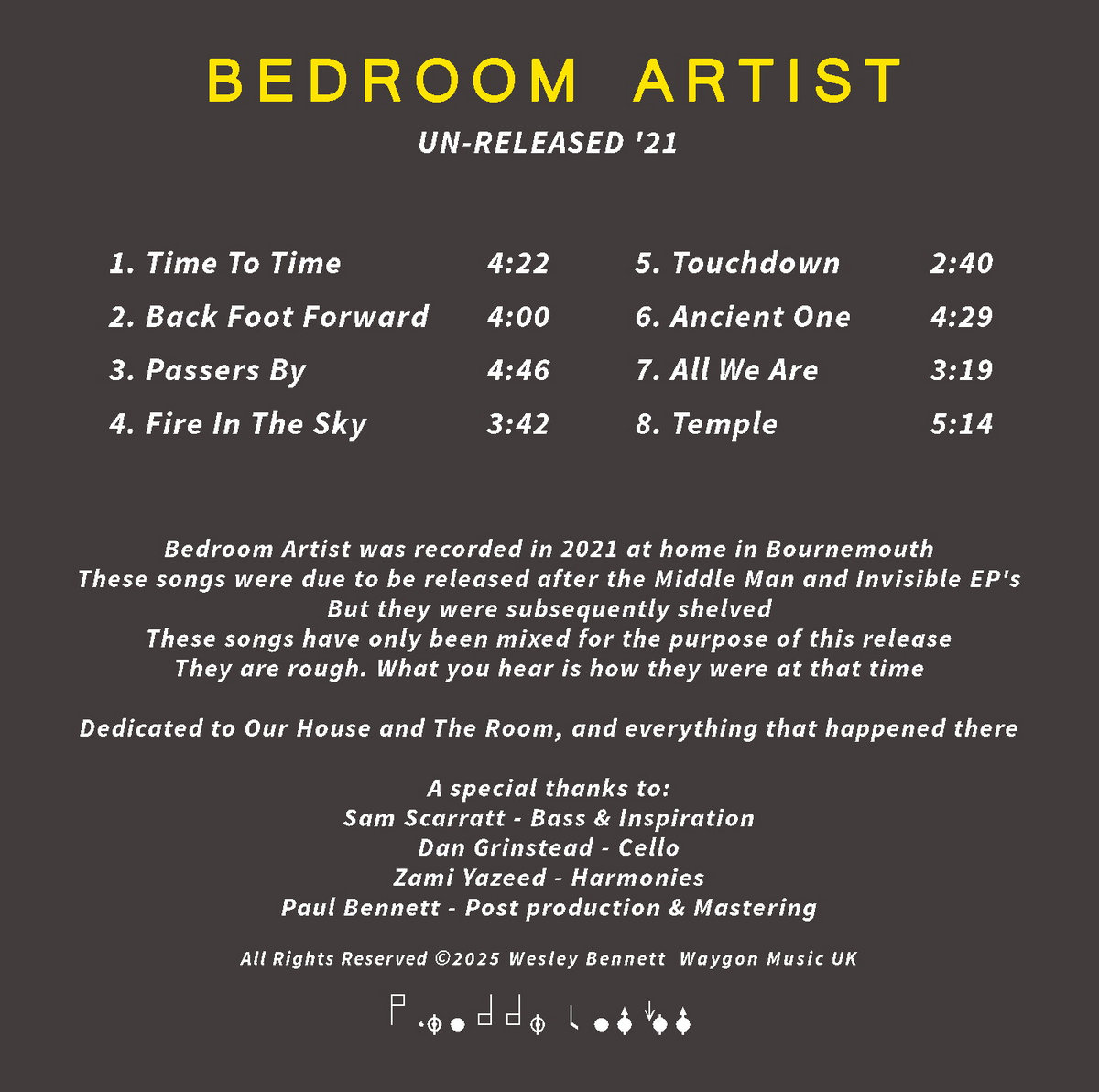 Bedroom Artist (Un-Released '21) | Wesley Bennett