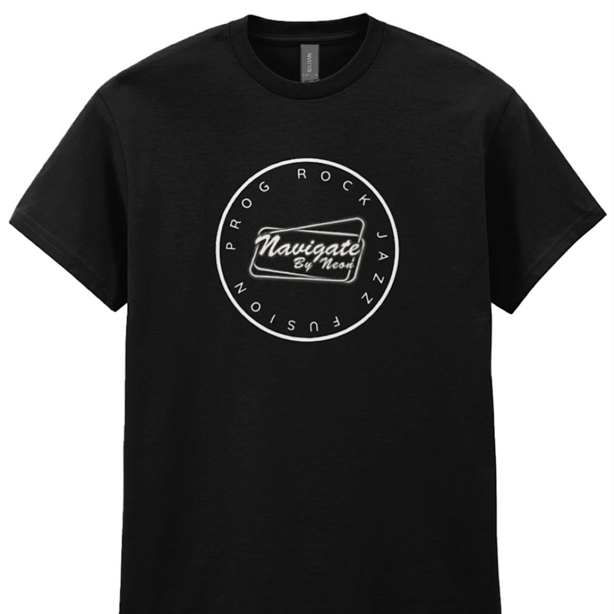 Navigate By Neon Logo Prog Rock T-Shirt | Navigate By Neon