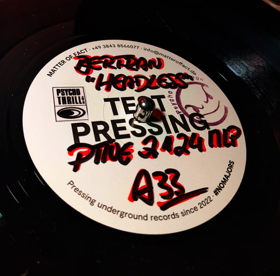 BERTRAN_Headless EP_PTNE 2124 DG | psycho thrill recordings BERTRAN_Headless EP_PTNE 2124 DG | psycho thrill recordings