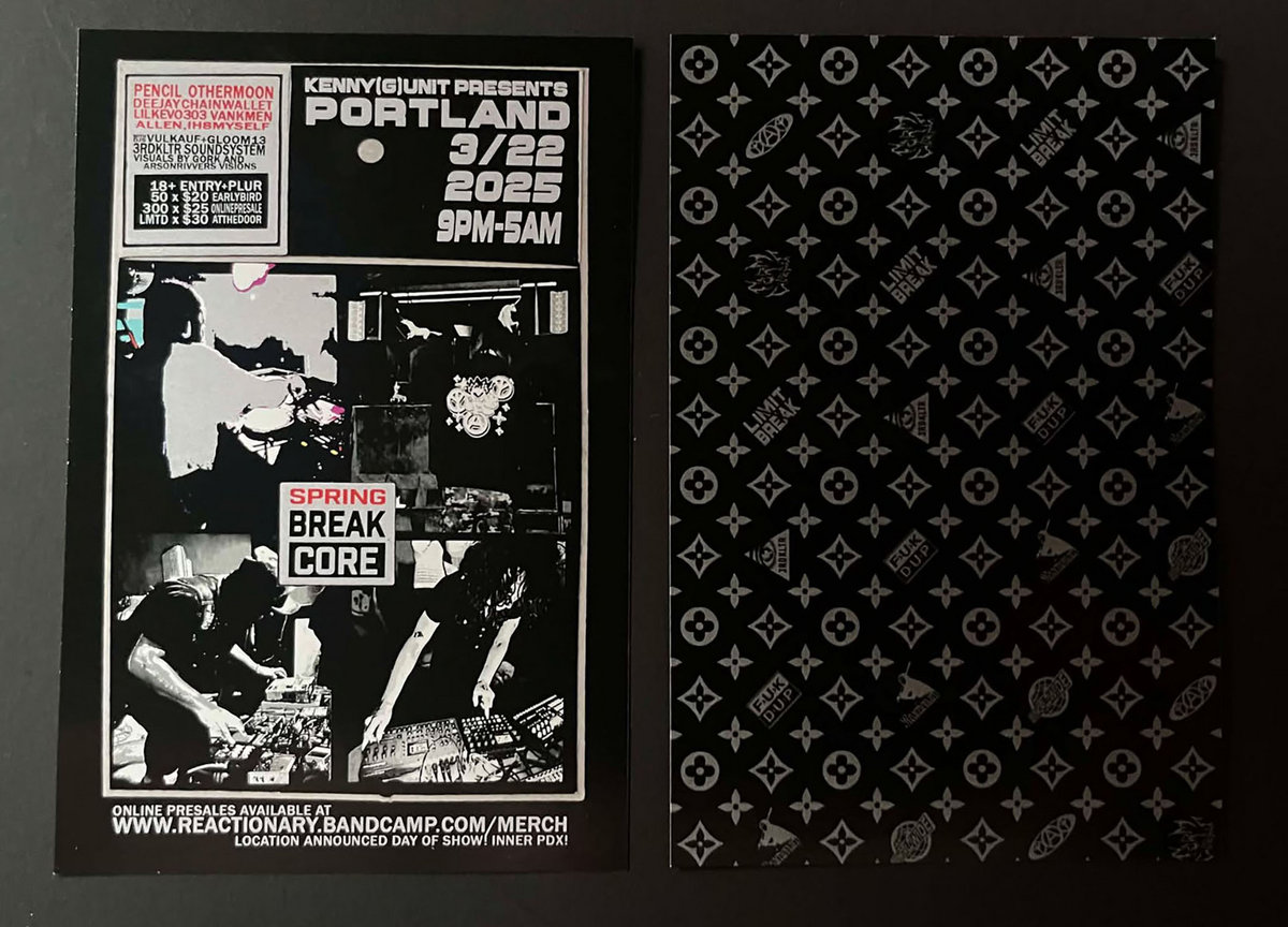 SPRINGBREAKCORE PDX 2025 PROMO PACK - POSTERS + FLYERS + STICKERS ...