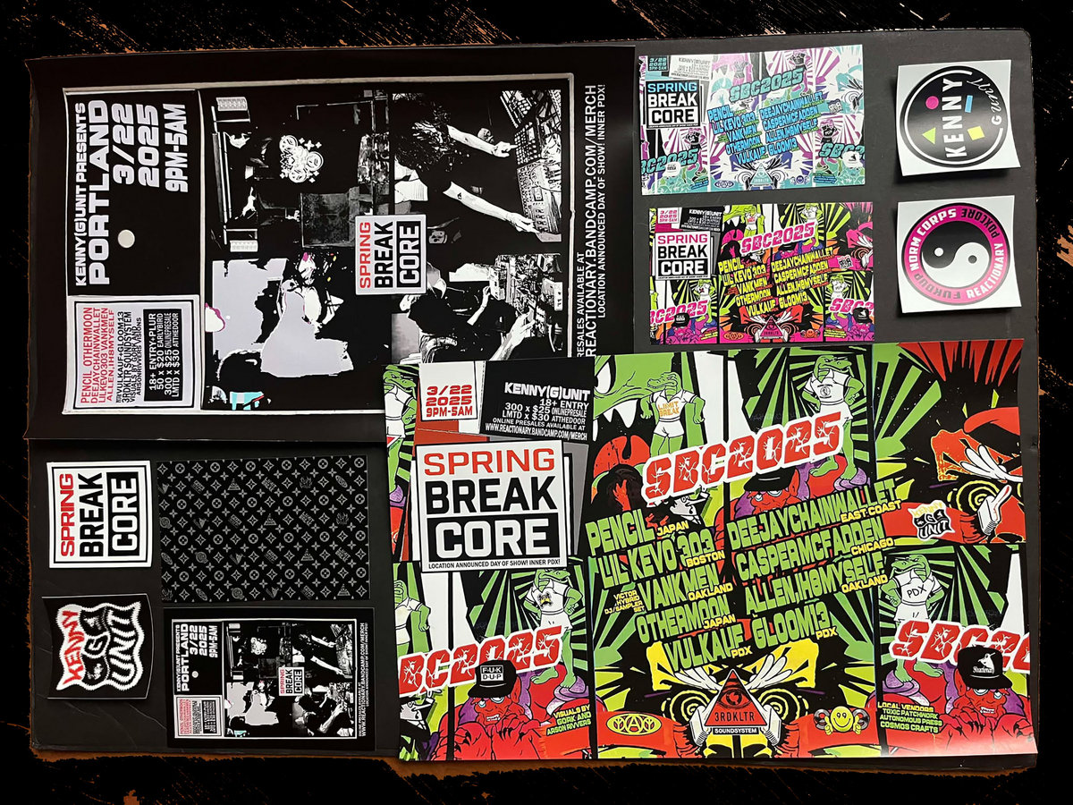 SPRINGBREAKCORE PDX 2025 PROMO PACK - POSTERS + FLYERS + STICKERS ...