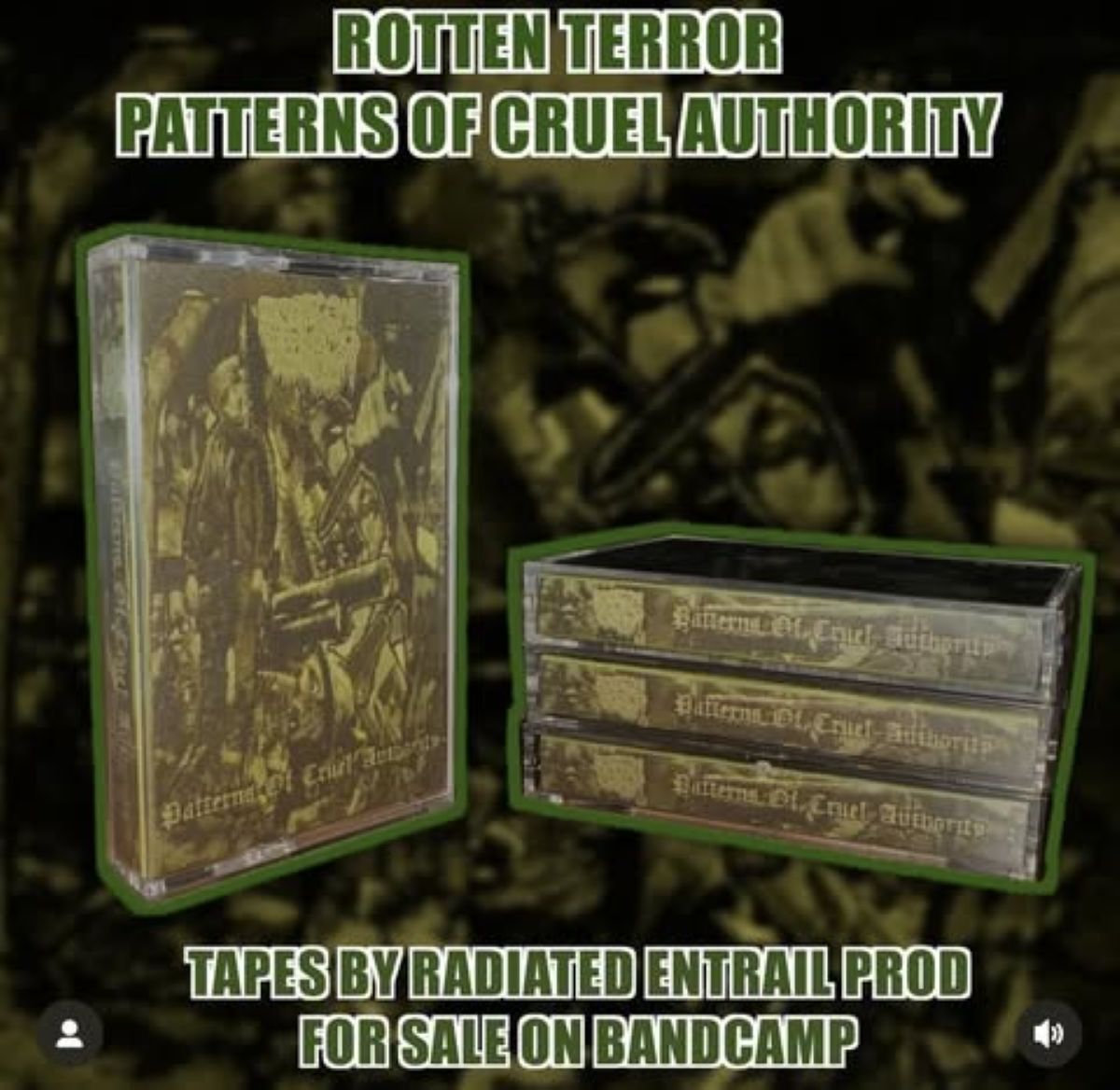 Rotten Terror - Patterns of Cruel Authority Cassette | Radiation ...