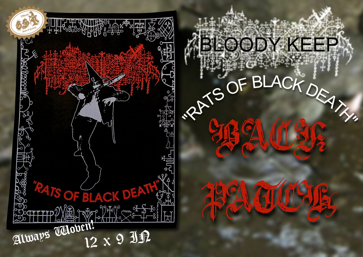Bloody Keep - Rats of Black Death back patch 2nd edition | Grime Stone ...