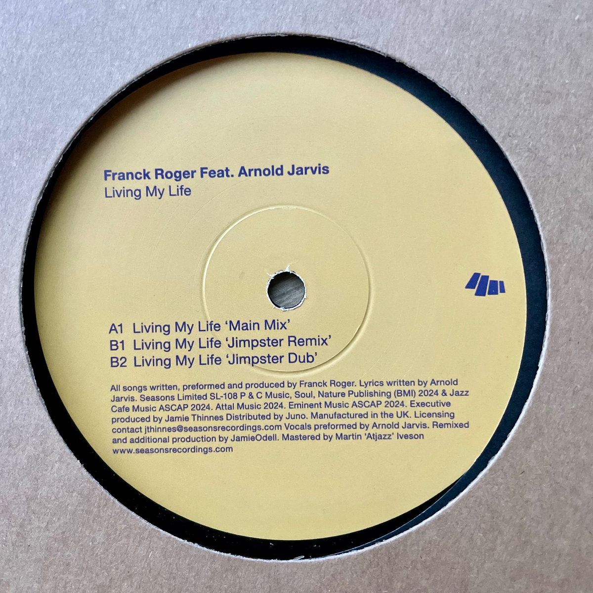 Franck Roger Featuring Arnold Jarvis 'Living My Life' | Seasons Recordings