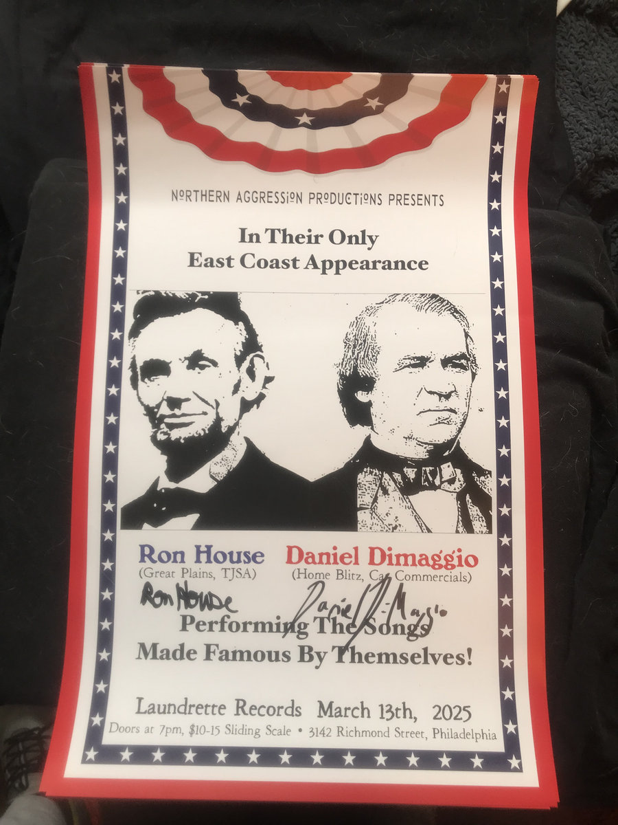 Ron House/Home Blitz poster-signed by artists | Siltbreeze Records