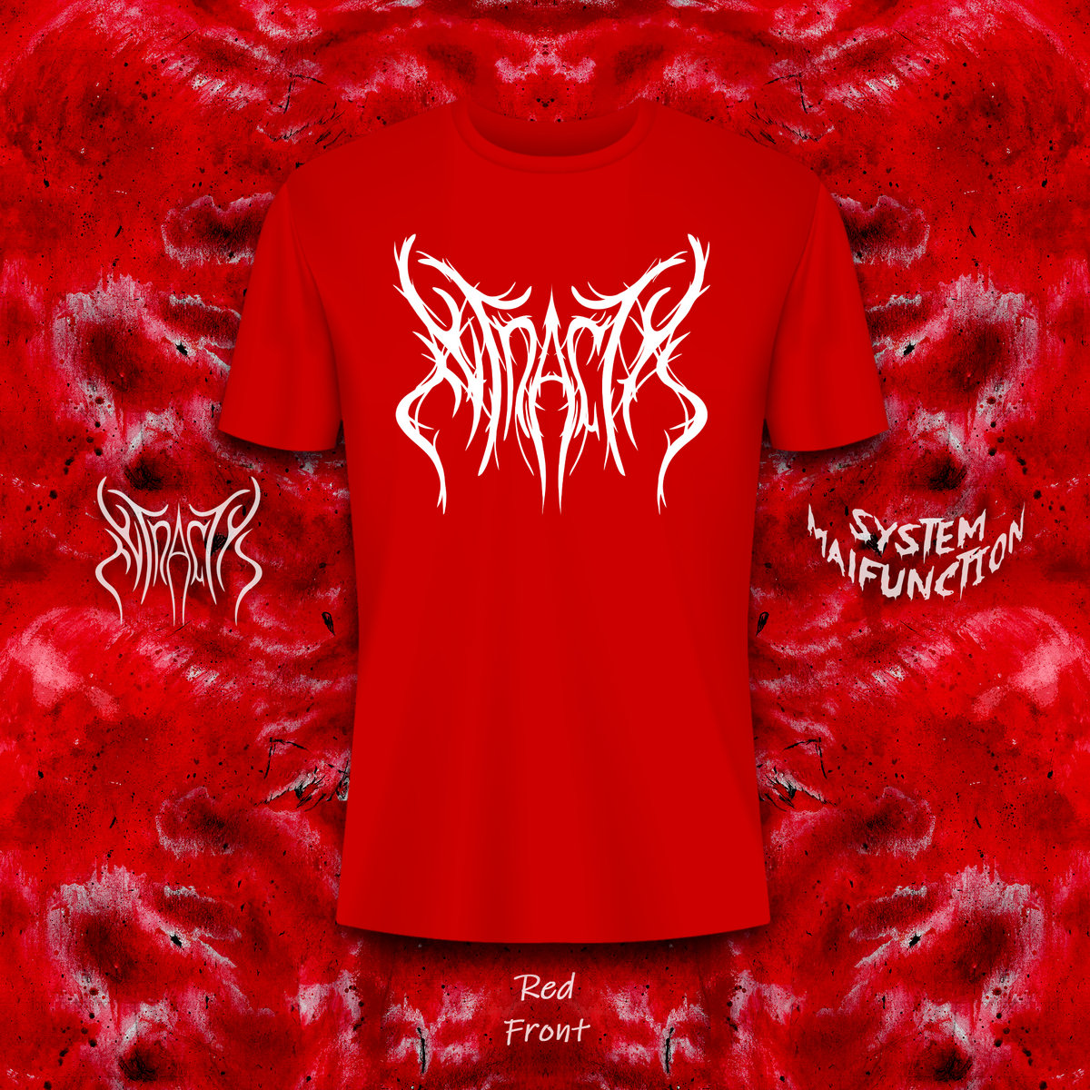 "System Malfunction" Red T-Shirt | Tetractys