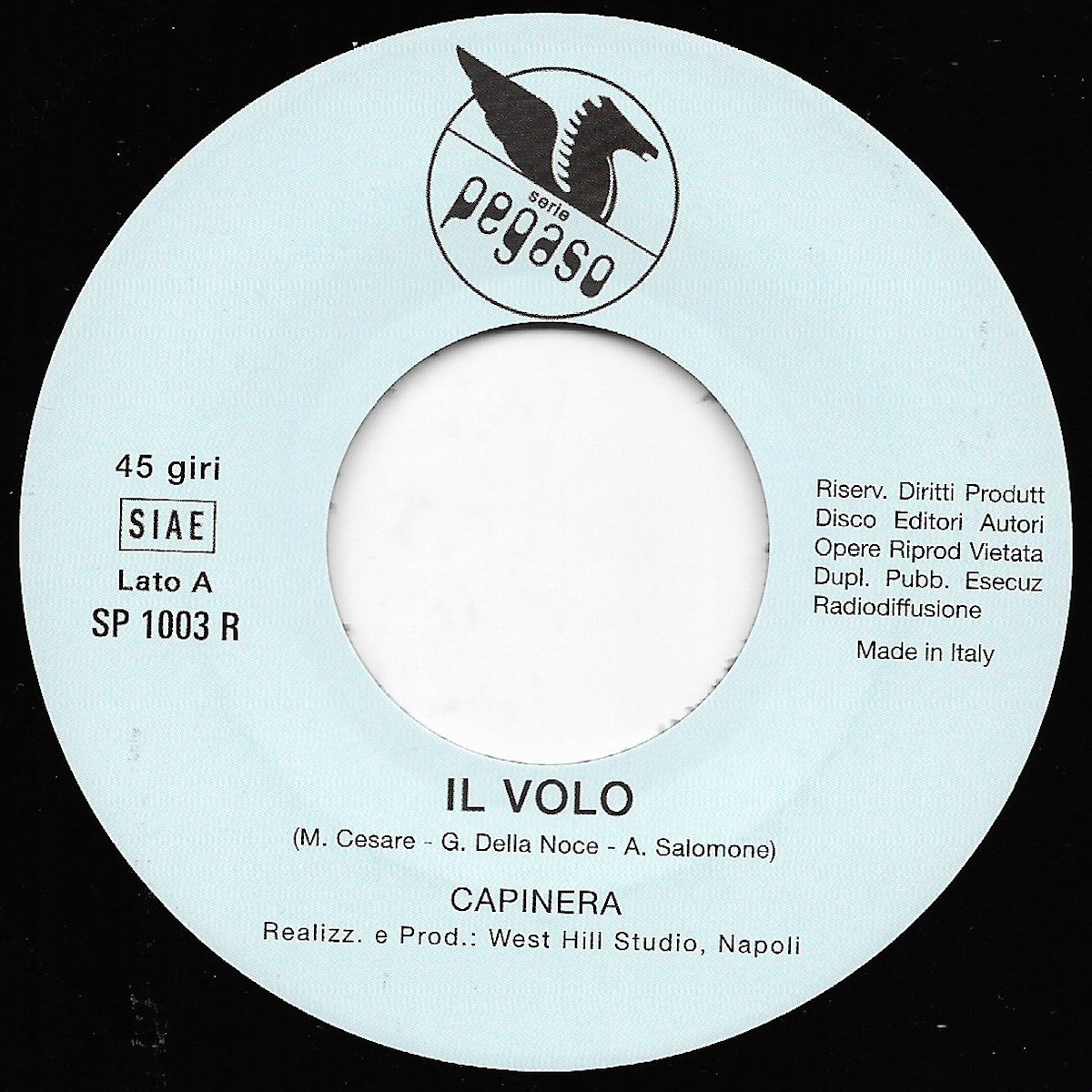 Il Volo / Suonno (Reissue) | Capinera | Periodica Records